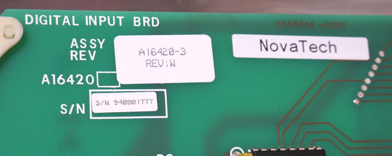 NEW NOVATECH A16420-3 INPUT CIRCUIT BOARD A164203 - SB Industrial ...