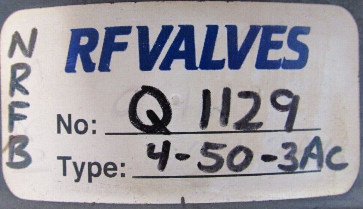 NEW RF VALVES 4-50-3AC PINCH VALVE SLEEVE 4503AC Q1129 - SB Industrial ...