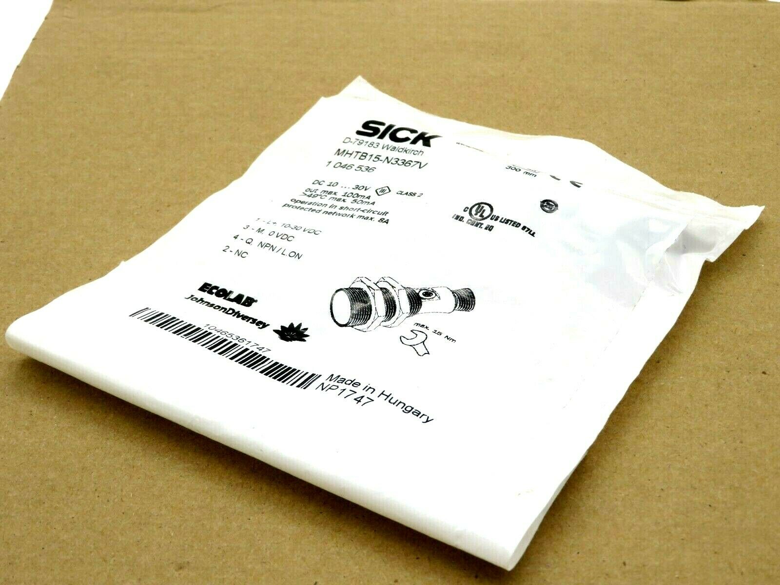 NEW SICK INC. MHTB15-N3367V PROXIMITY SENSOR MHTB15N3367V - SB ...