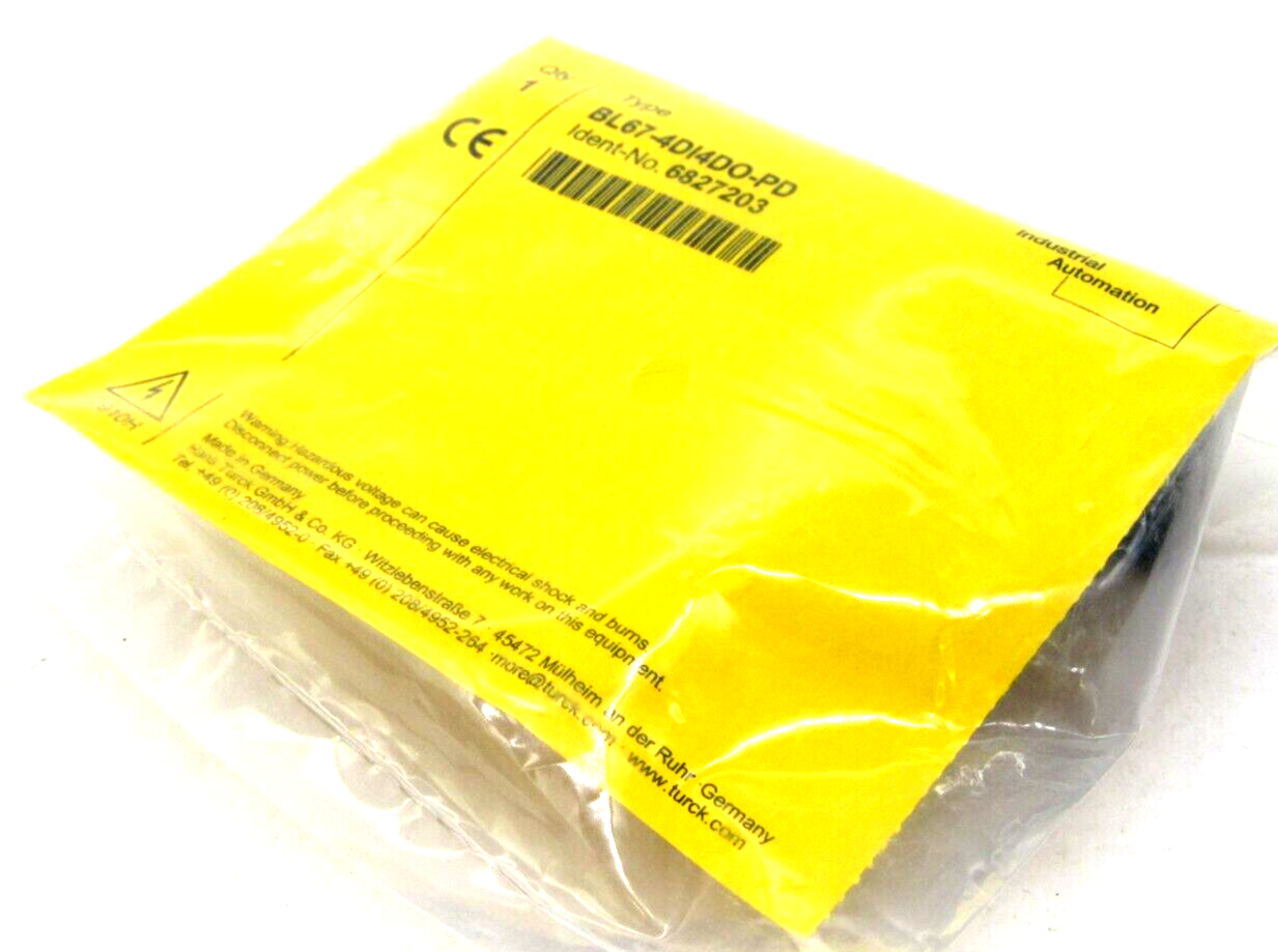 NEW TURCK BL67-4DI4DO-PD I/O MODULE 6827203 BL674DI4DOPD - SB ...