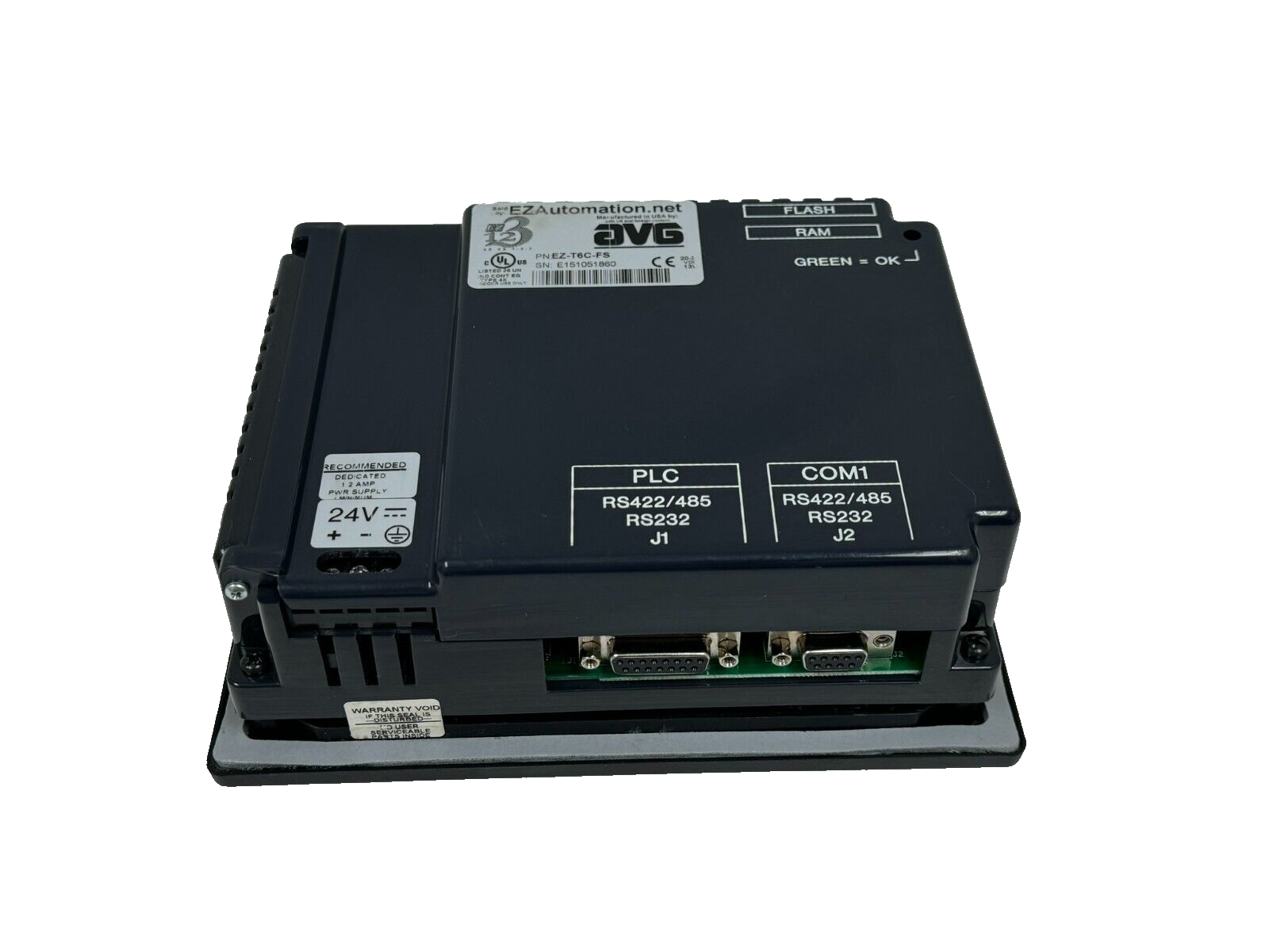 USED AVG EZAUTOMATION EZ-T6C-FS TOUCH PANEL EZT6CFS - SB Industrial ...