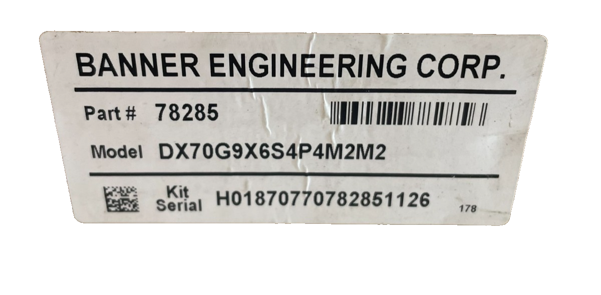 NEW BANNER ENGINEERING DX70G9X6S4P4M2M2 SURECROSS DX70 GATEWAY - SB ...