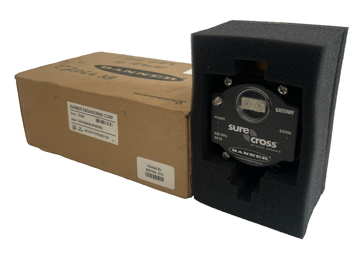 NEW BANNER ENGINEERING DX70G9X6S4P4M2M2 SURECROSS DX70 GATEWAY - SB ...