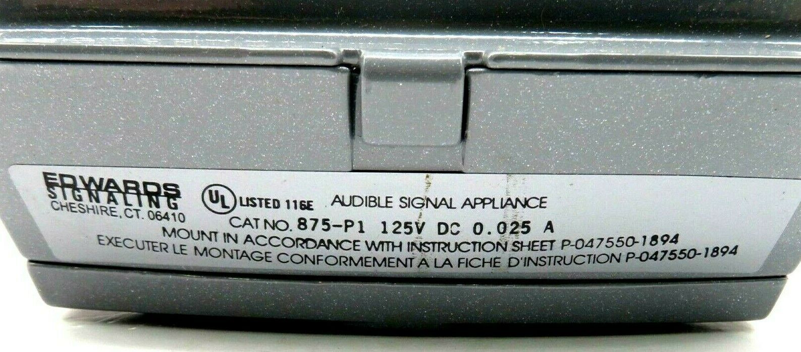 NEW EDWARDS 875-P1 HORN 125VDC 875P1 - SB Industrial Supply, Inc.