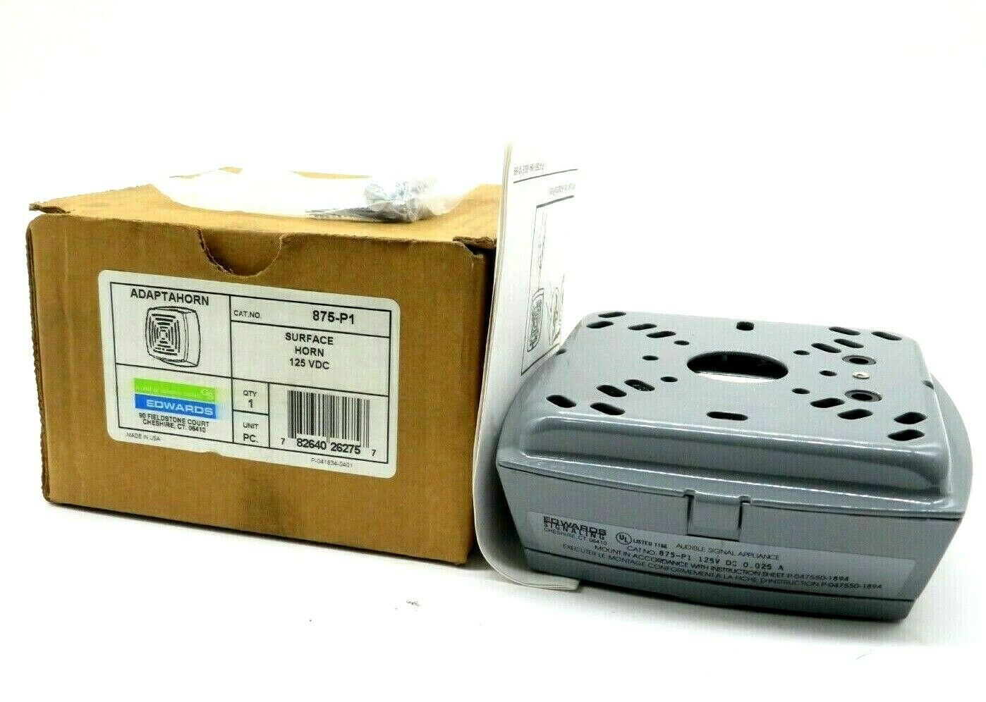 NEW EDWARDS 875-P1 HORN 125VDC 875P1 - SB Industrial Supply, Inc.