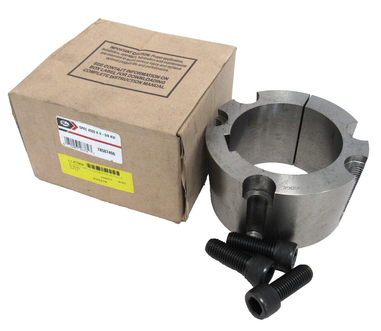 NEW GATES 78587406 TAPER-LOCK BUSHING 4535x4-3/8 FW - SB Industrial ...