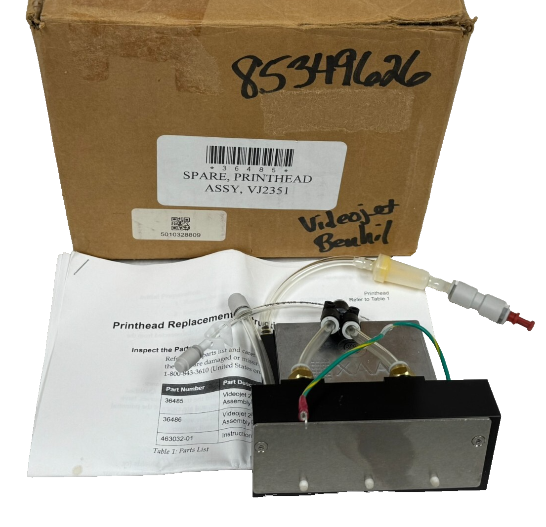 NEW VIDEO JET 36485 PRINTHEAD ASSEMBLY VJ2351 5010327108 - SB ...