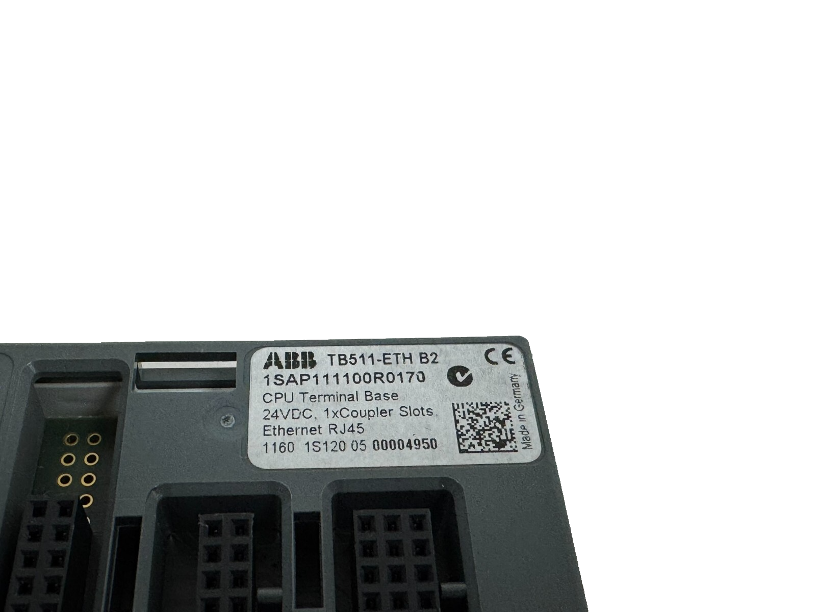 USED ABB 1SAP140100R0170 CPU W/ TB511-ETH B2 TERMINAL BASE PM581-ETH C8 ...