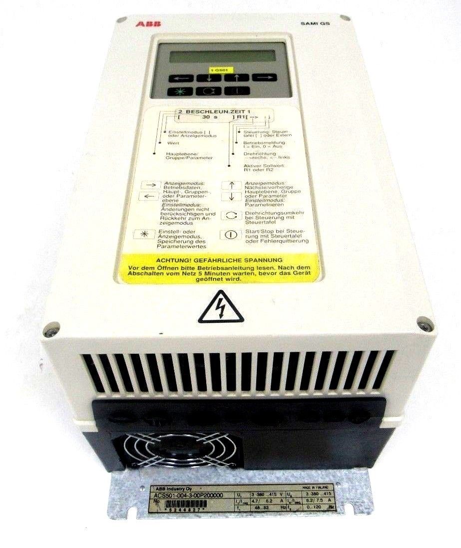 USED ABB ACS501-004-3-00P200000 DRIVE ACS501004300P200000 3HP - SB ...
