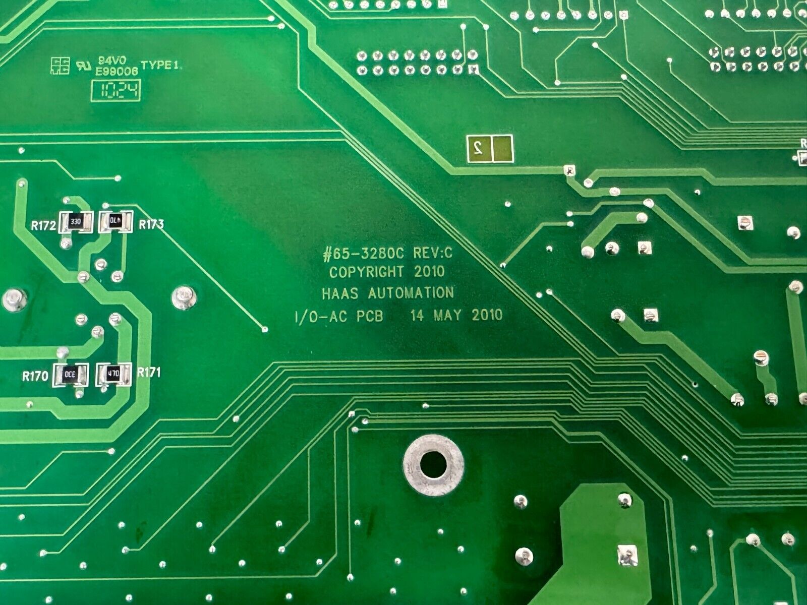 USED HAAS 65-3280C I/O-AC CCA PCB CONTROL BOARD REV. C 653280C - SB Industrial Supply, Inc.