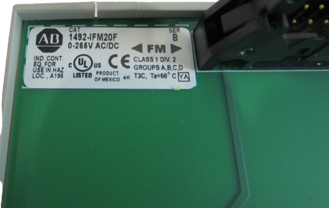 ALLEN BRADLEY 1492-IFM20F INTERFACE MODULE 1492IFM20F SER. B NEW ...