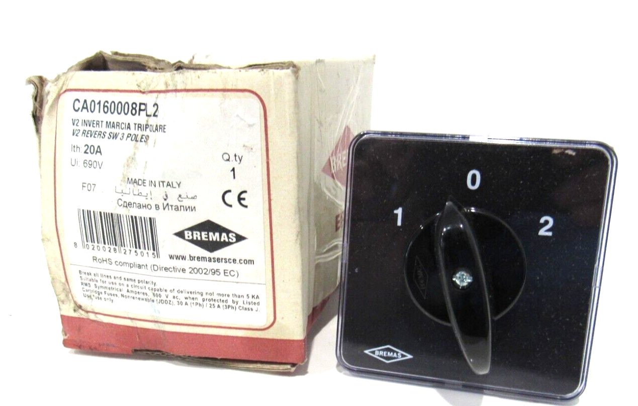 NEW BREMAS CA0160008PL2 ROTARY SWITCH - SB Industrial Supply, Inc.