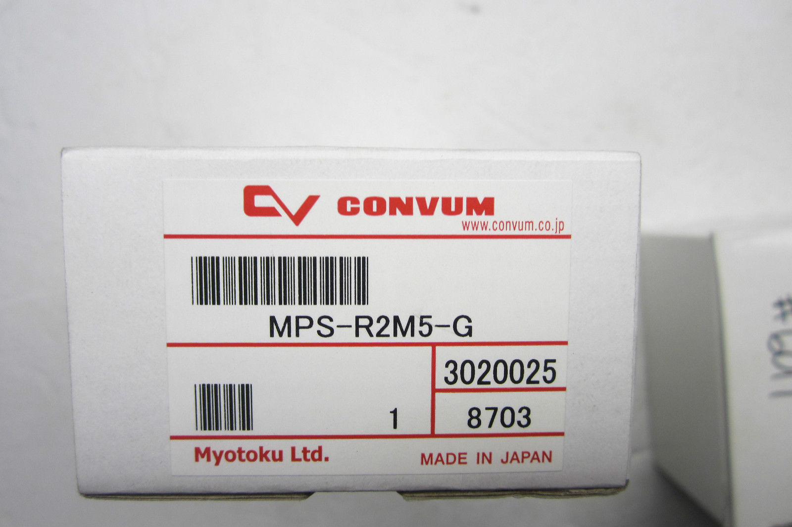 NEW CONVUM MPS-RM5-G SENSOR MPSR2M5G - SB Industrial Supply, Inc.