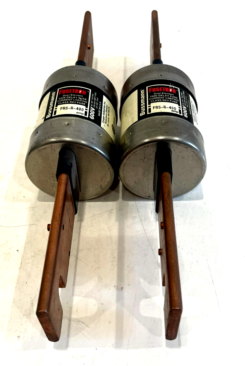 NEW FUSETRON FRS-R-400 FUSES 400AMP 600V FRSR400 LOT OF 2 - SB ...