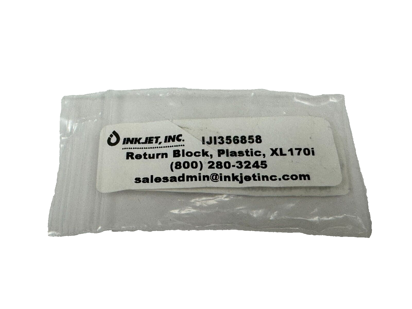 NEW INKJET 356858 PLASTIC RETURN BLOCK - SB Industrial Supply, Inc.