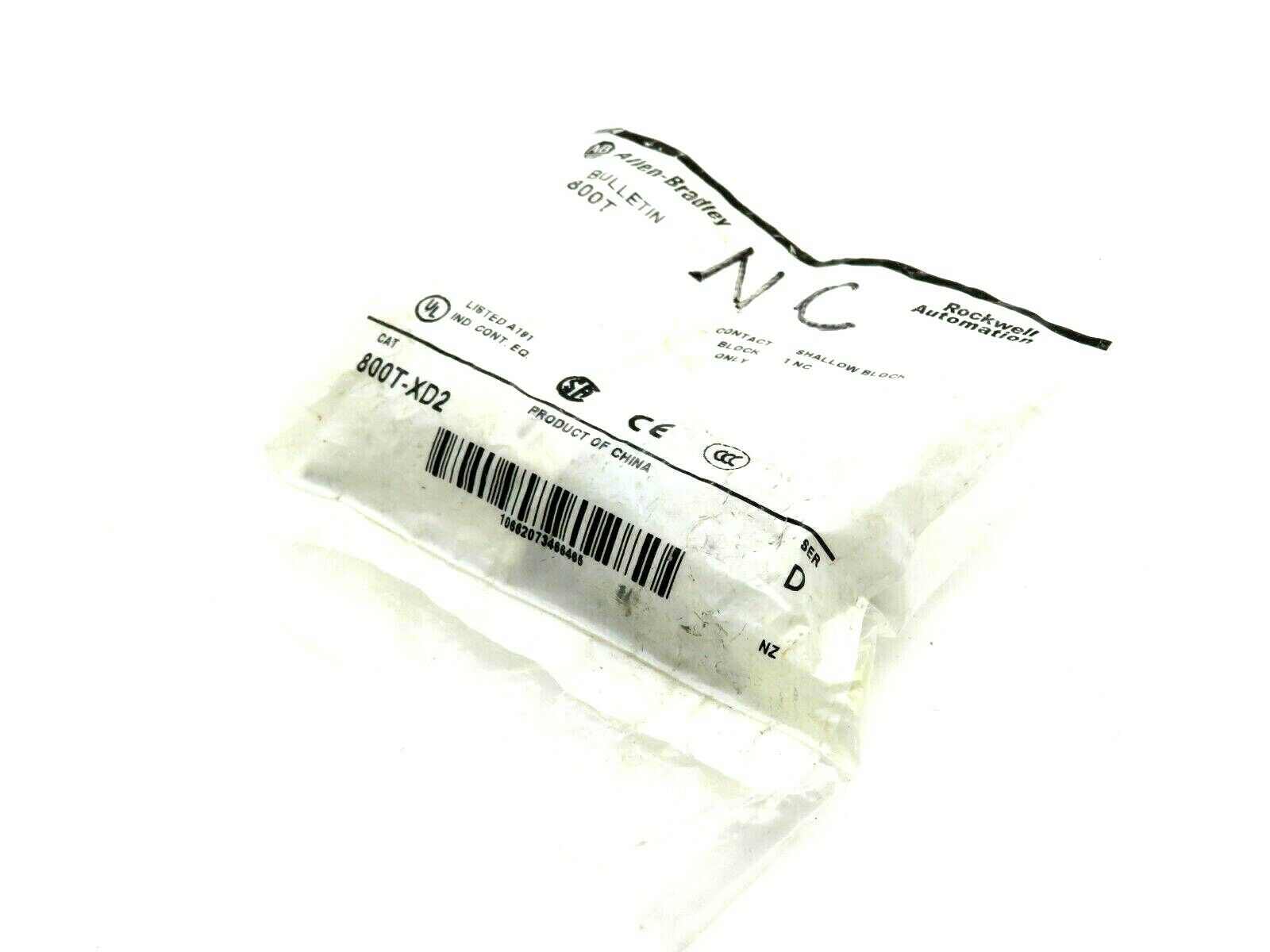 NEW LOT OF 3 ALLEN BRADLEY800T-XD2 CONTACT SHALLOW BLOCK SERIES D ...