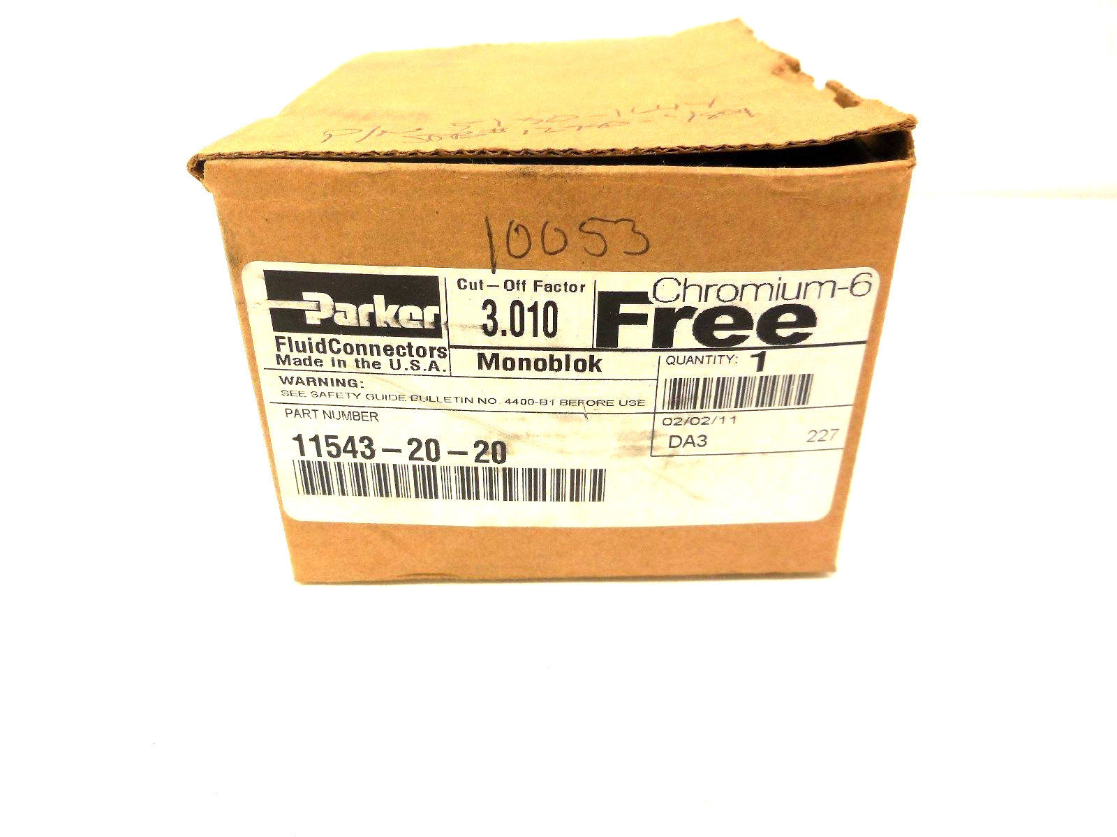 NEW PARKER 11543-20-20 FITTINGS 115432020 - SB Industrial Supply, Inc.