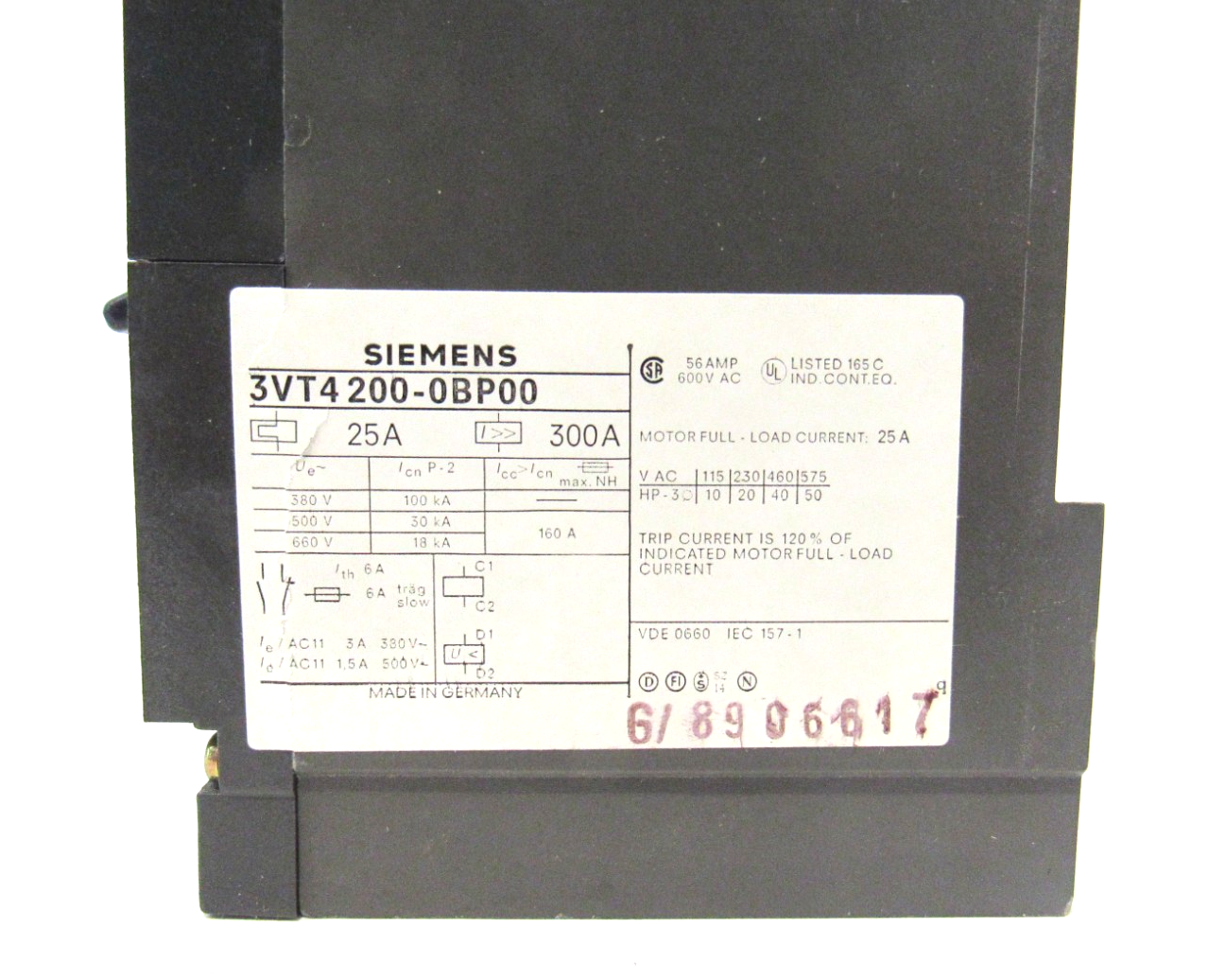 NEW SIEMENS 3VT4200-0BP00 CIRCUIT BREAKER 3VT42000BP00 - SB Industrial ...