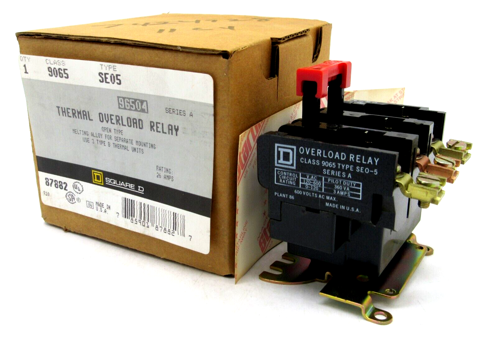 NEW SQUARE D 9065-SEO5 OVERLOAD RELAY SERIES A 9065SEO5 - SB Industrial ...
