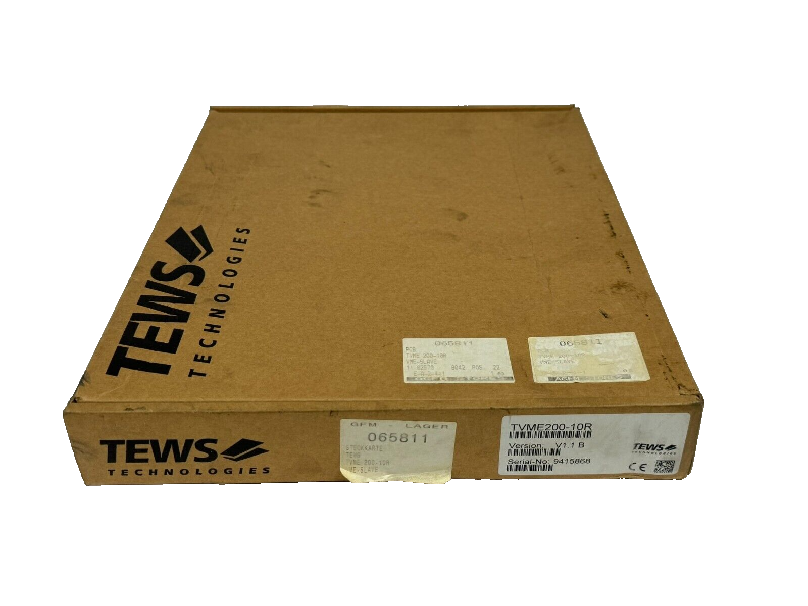 NEW TEWS TECHNOLOGIES TVME200-10R VME SLAVE BOARD VER. V1.1B TVME20010R ...