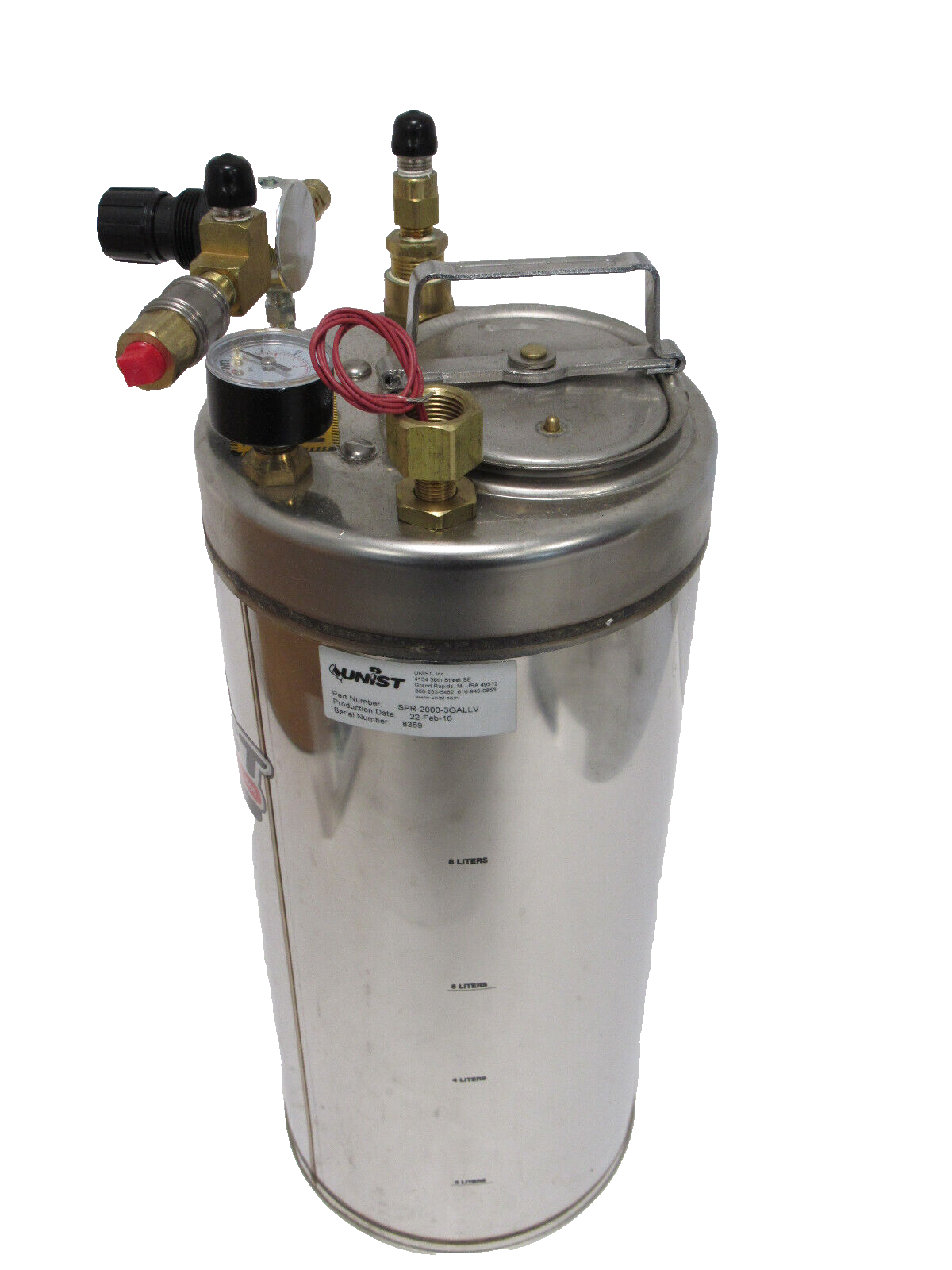 NEW UNIST SPR-2000-3GALLV PRESSURE TANK 3GAL SPR20003GALLV - SB ...