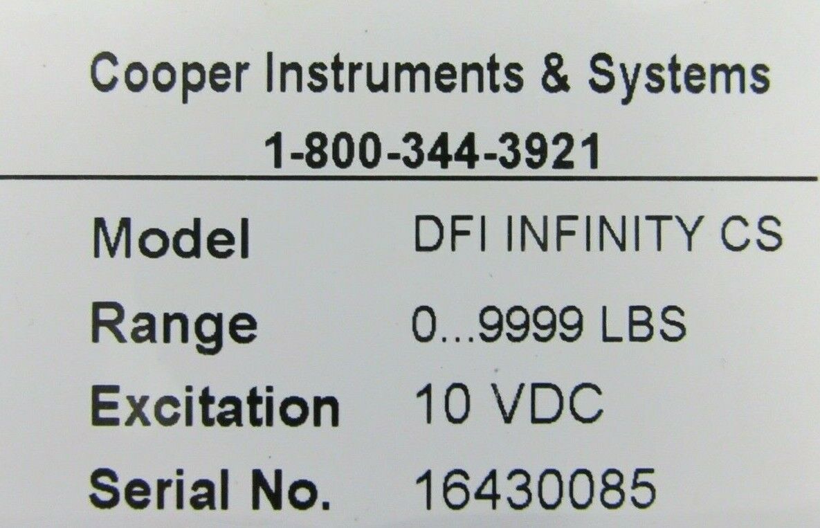 USED COOPER INSTRUMENTS DFI INFINITY CS PRESSURE STRAIN DIGITAL GAUGE ...