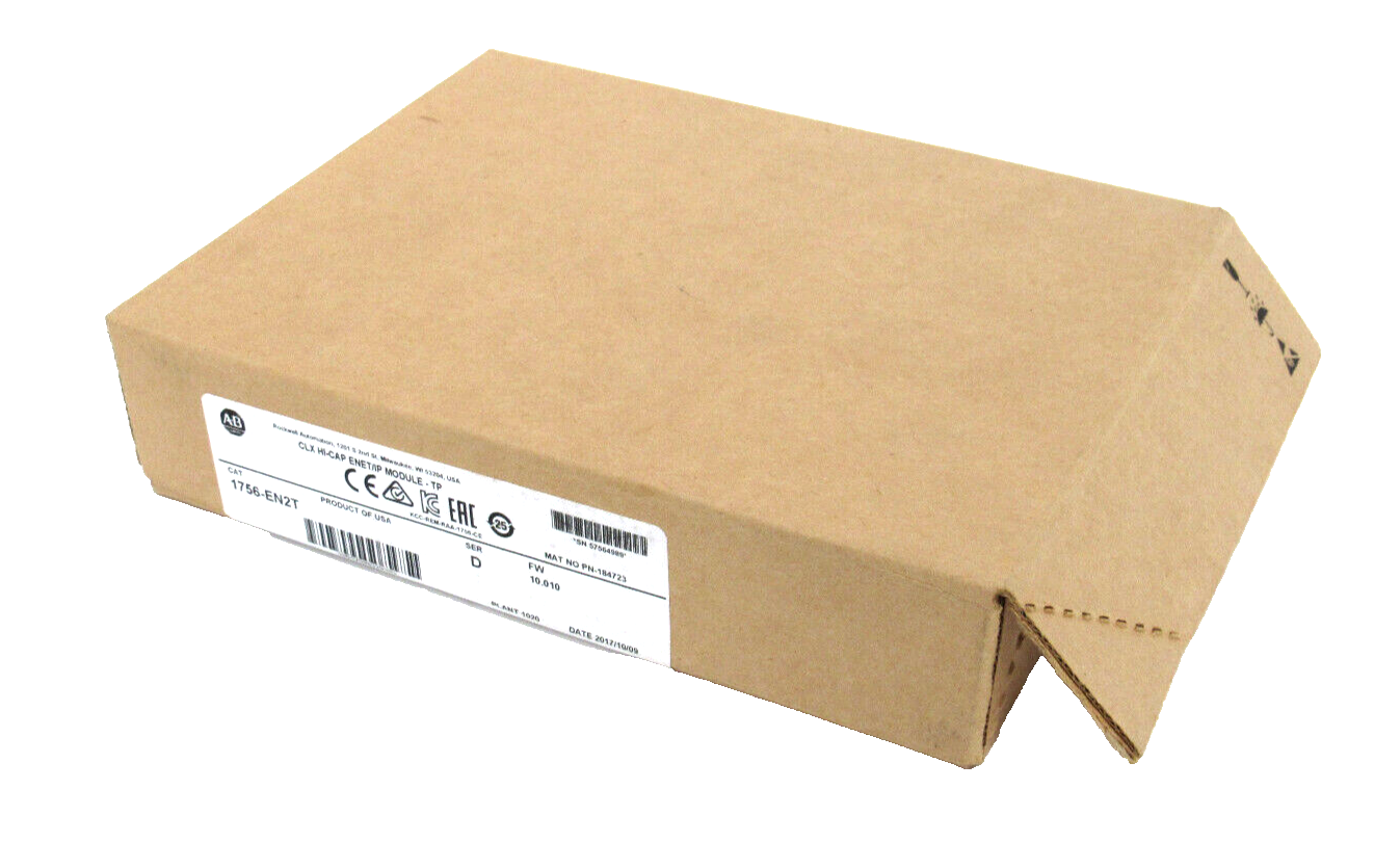ALLEN BRADLEY 1756-EN2T COMMUNICATION MODULE SER D FW10.010 1756EN2T ...