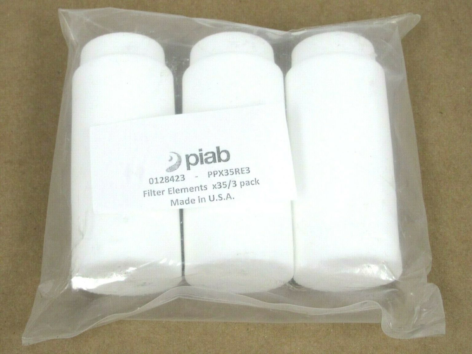 LOT OF 3 NEW PIAB 0128423 PPX35RE3 X35 FILTER ELEMENTS - SB Industrial ...