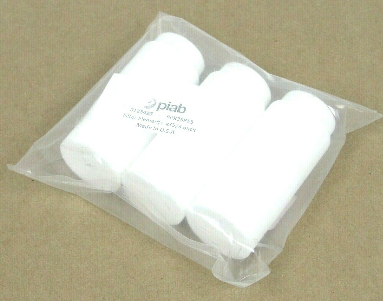 LOT OF 3 NEW PIAB 0128423 PPX35RE3 X35 FILTER ELEMENTS - SB Industrial ...