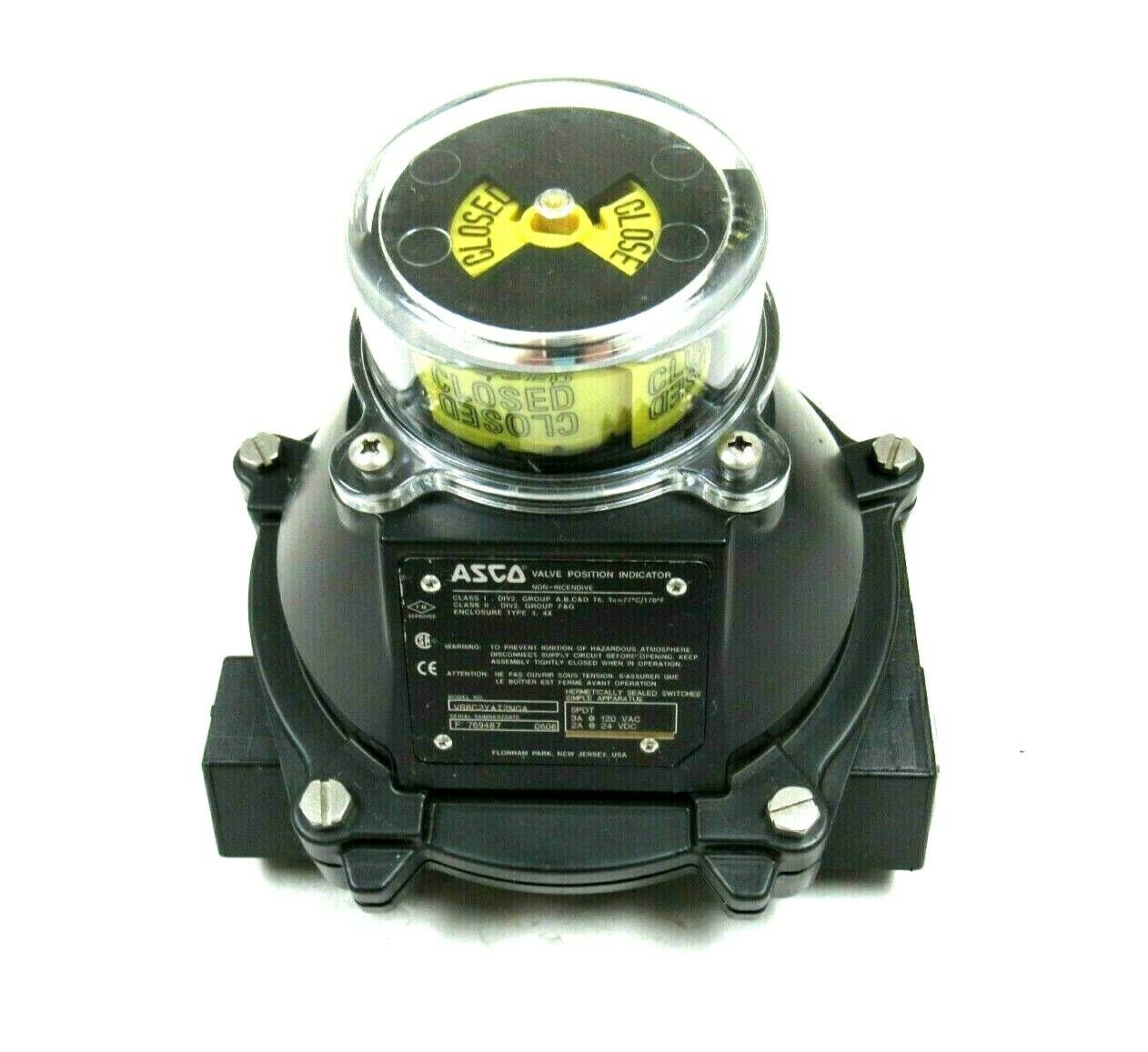 NEW ASCO VR8C2YAT2NGA VALVE POSITIONER - SB Industrial Supply, Inc.