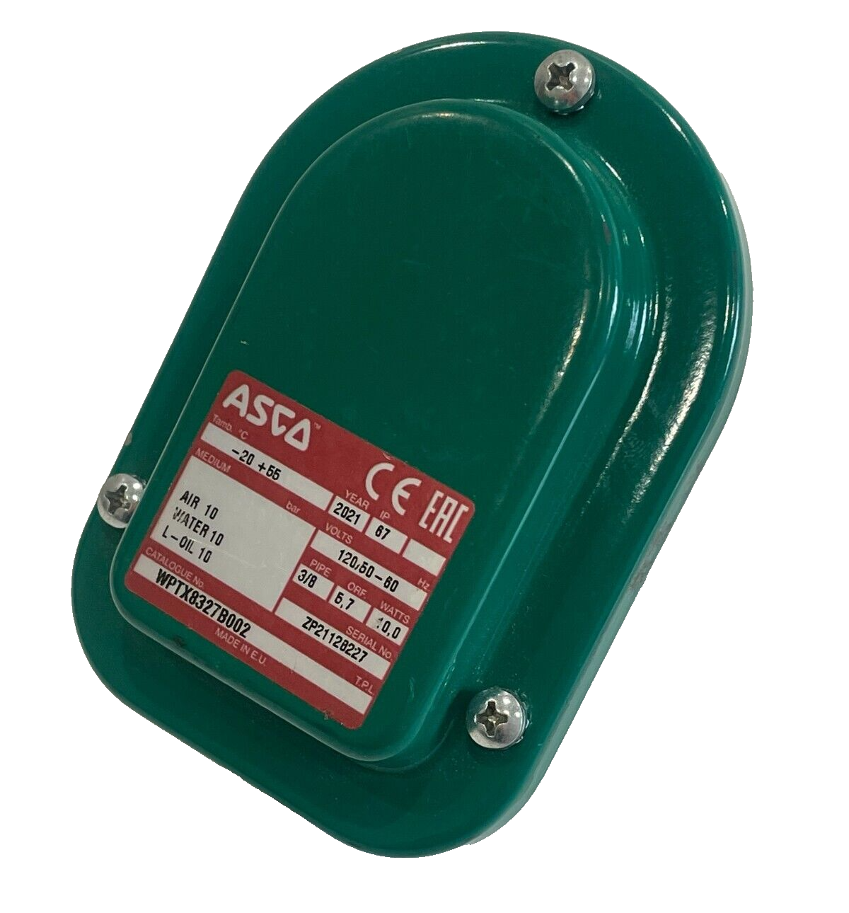 NEW ASCO WPTX8327B002 SOLENOID VALVE 120/50-60 - SB Industrial Supply, Inc.