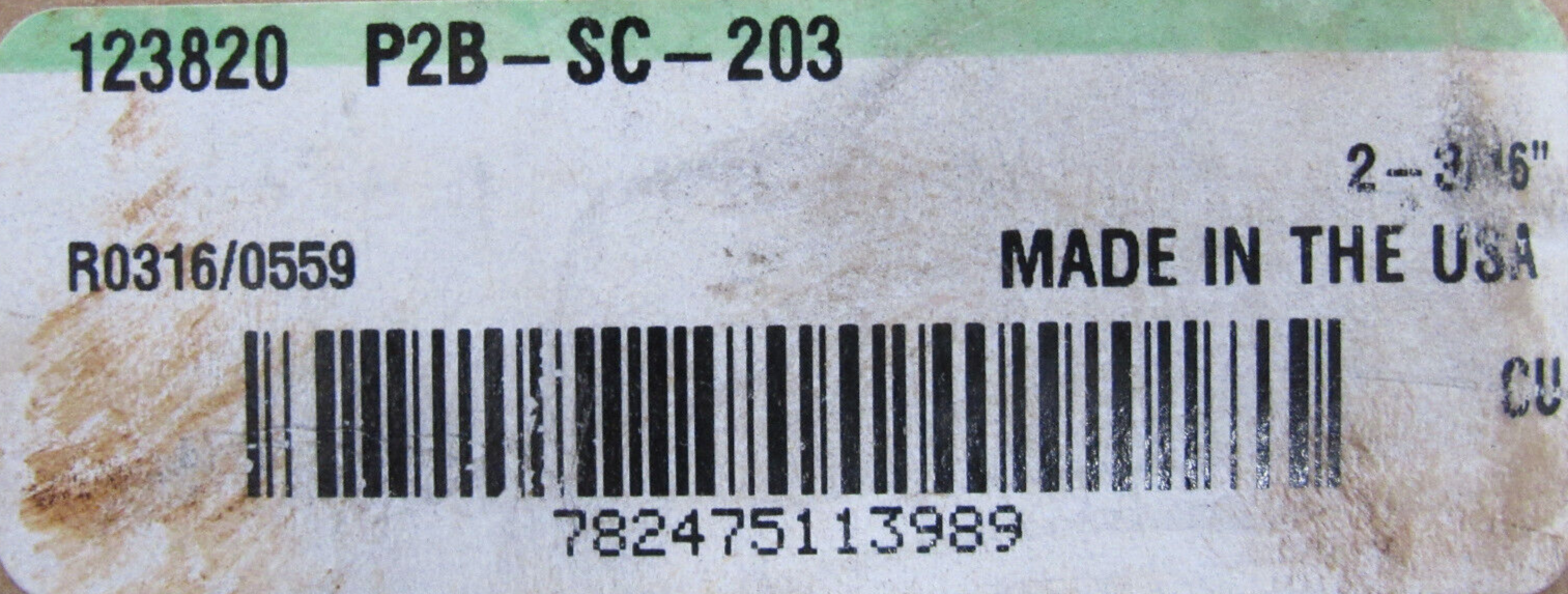 NEW DODGE P2B-SC-203 PILLOW BLOCK BEARING 2-3/16" 123820 P2BSC203 - SB ...
