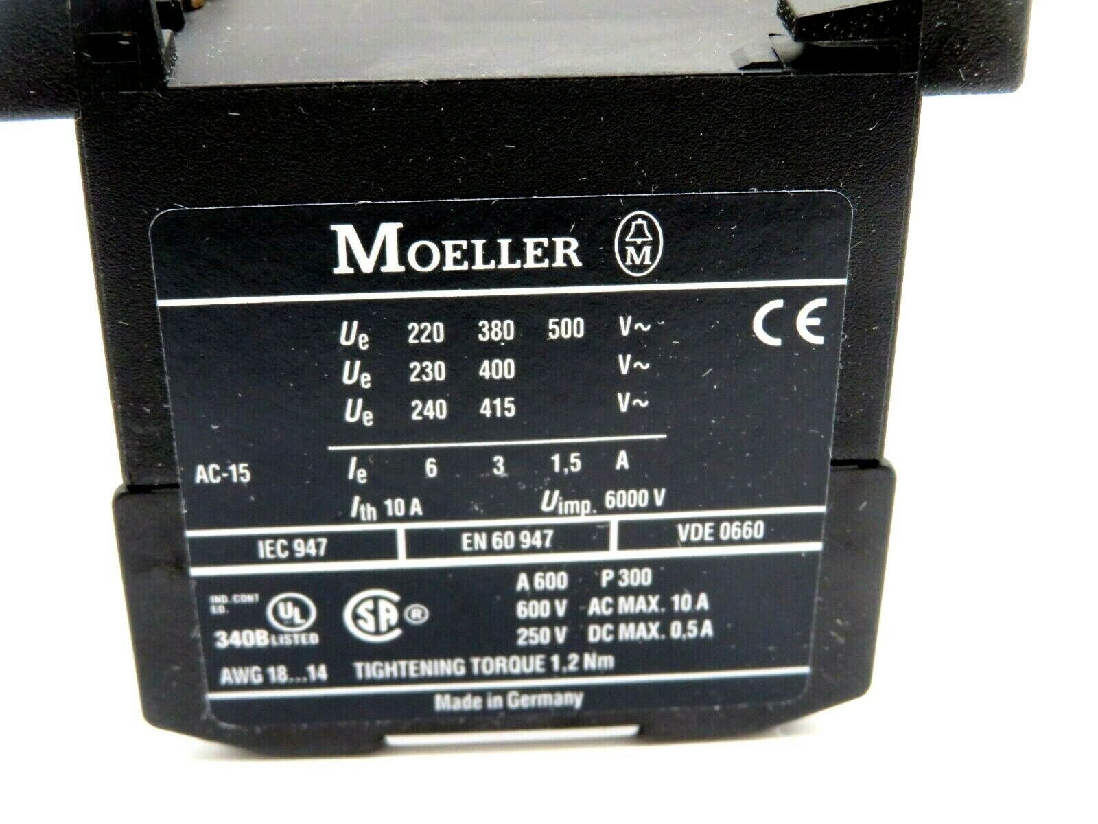 NEW KLOCKNER MOELLER DILER-22-G CONTACTOR 24 VDC DILER22G - SB ...