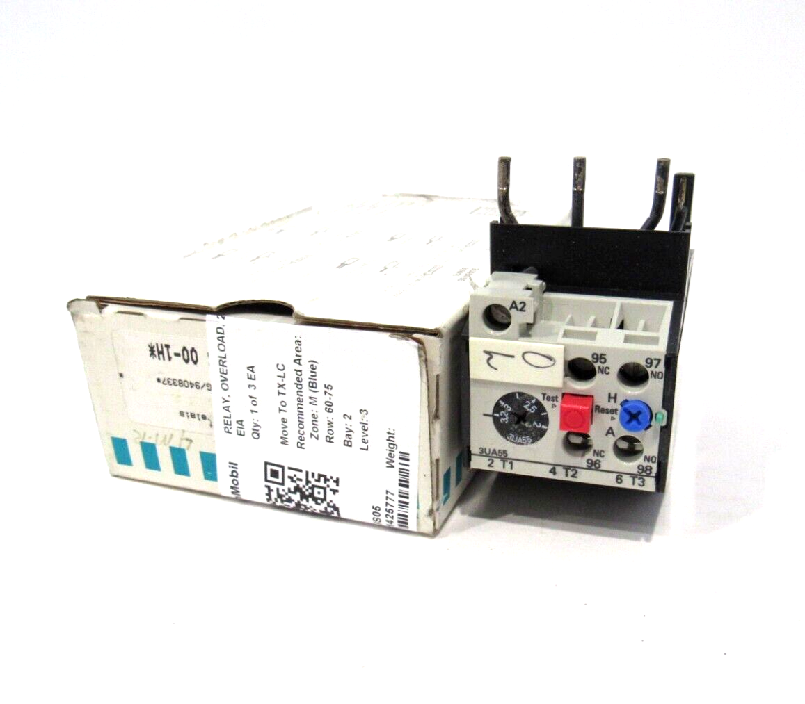 NEW SIEMENS 3UA55 001-D OVERLOAD RELAY 3UA55001D - SB Industrial Supply ...
