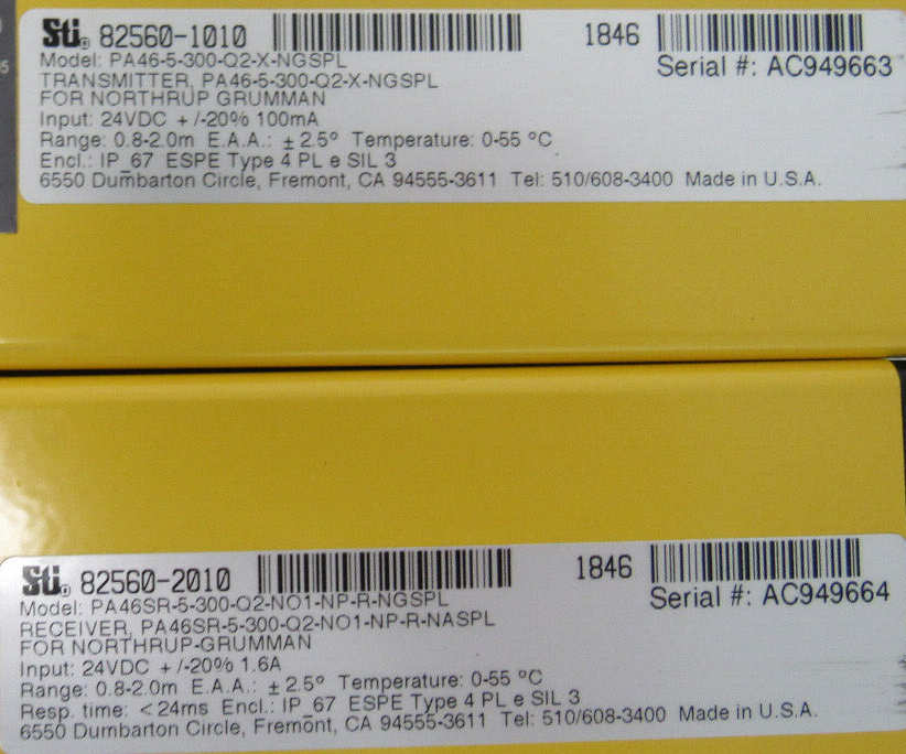 NEW STI 82560-1010 TRANSMITTER AND 82560-2010 RECEIVER PA4600 LIGHT ...