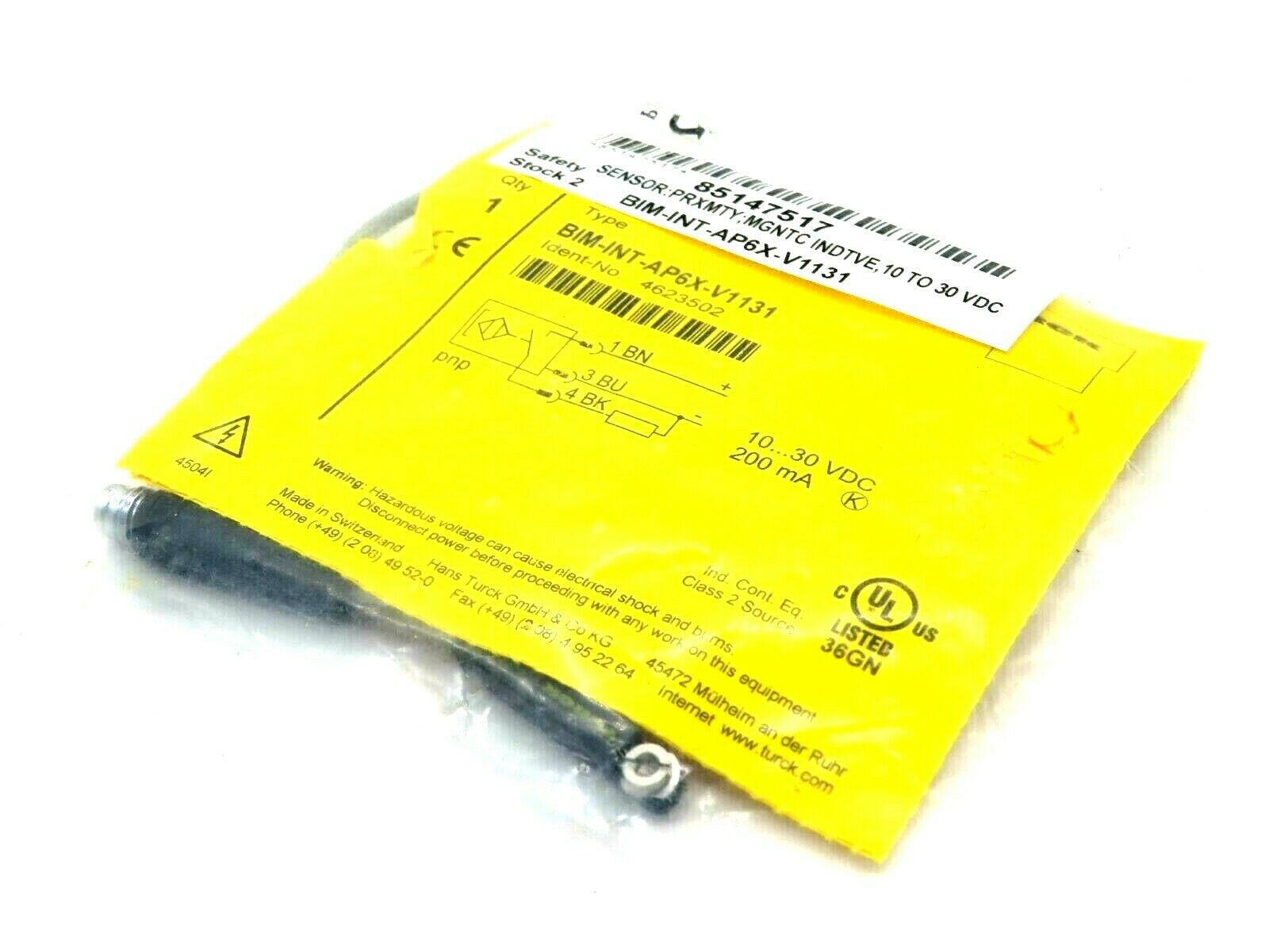 NEW TURCK BIM-INT-AP6X-V1131 SENSOR 4623502 BIMINTAP6XV1131 - SB ...