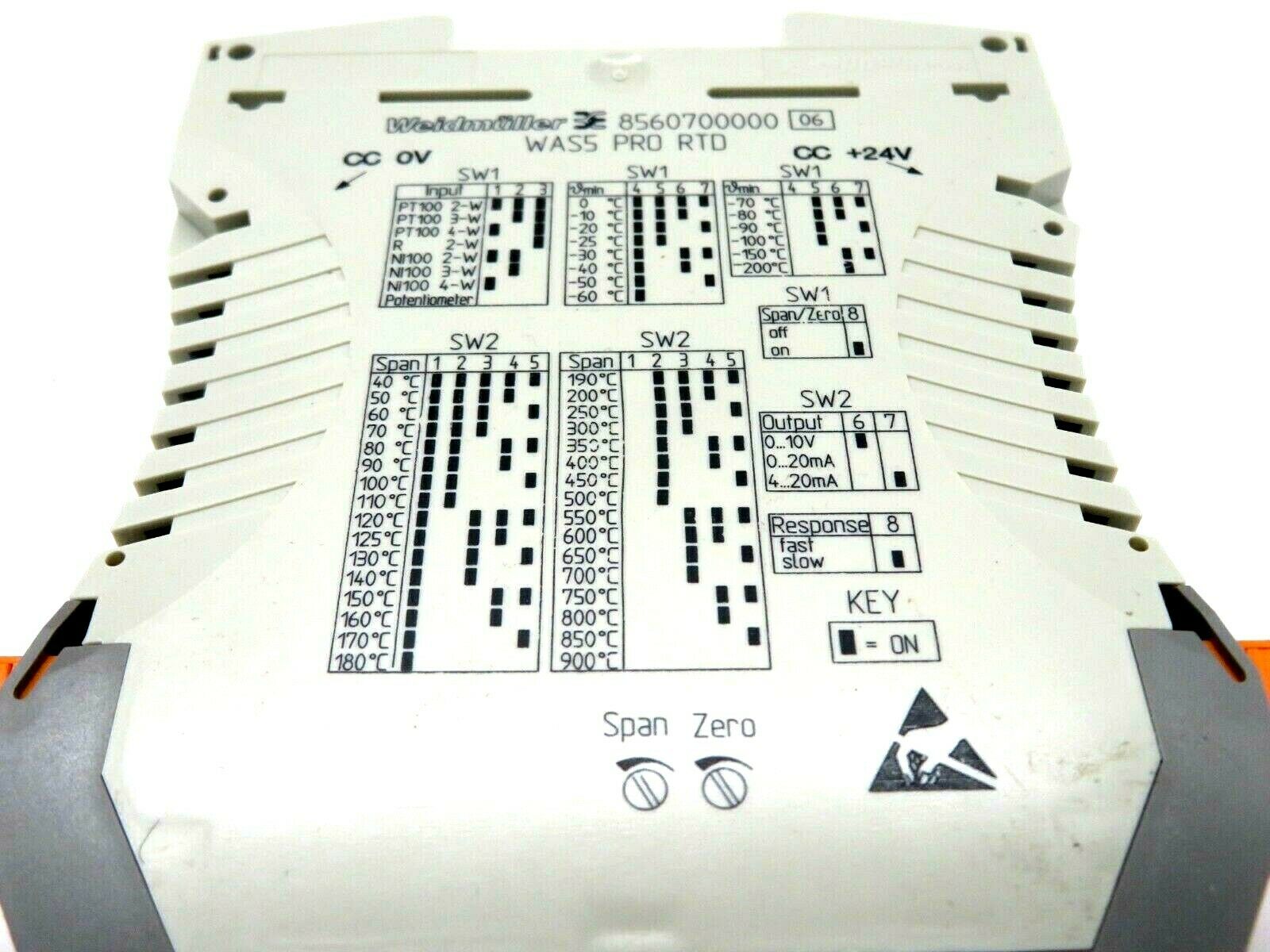 NEW WEIDMULLER 8560700000 RTD ISOLATING TRANSFORMER - SB Industrial ...