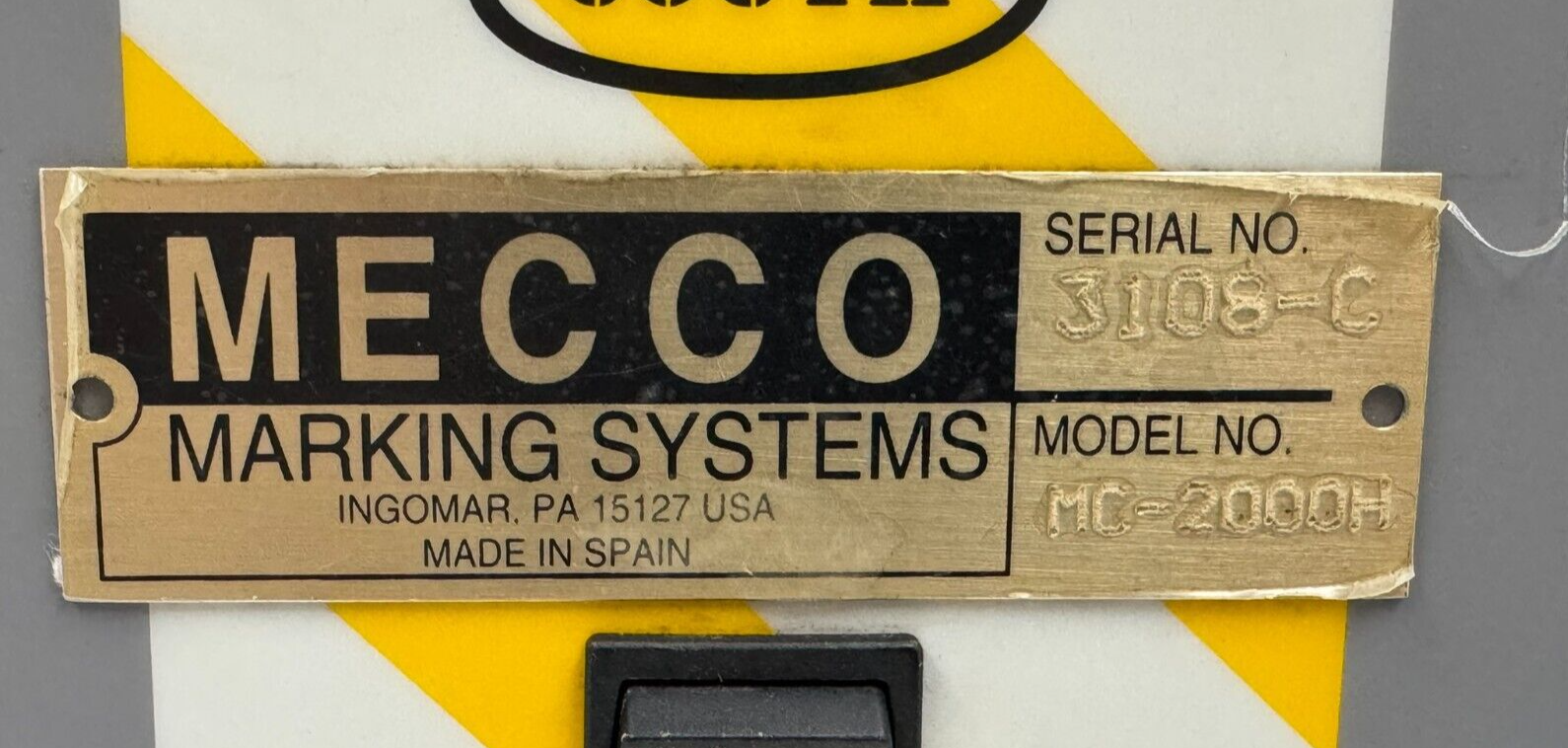USED COUTH MC-2000H MARKING SYSTEM HK00FN MC2000H - SB Industrial ...
