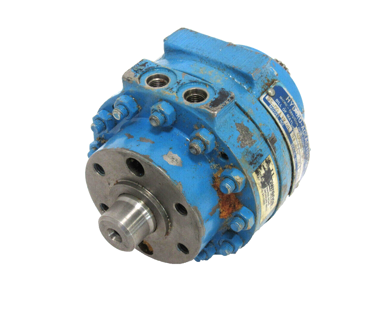 USED MICROMATIC ROTAC SS-001-1V HYDRAULIC ACTUATOR / ROTARY 400384-S ...