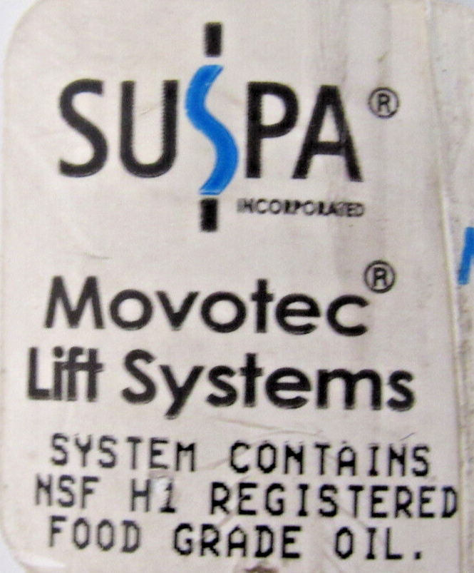 USED SUSPA D40-00085 MOVOTEC LIFT SYSTEM CB415 D4000085 - SB Industrial Supply, Inc.