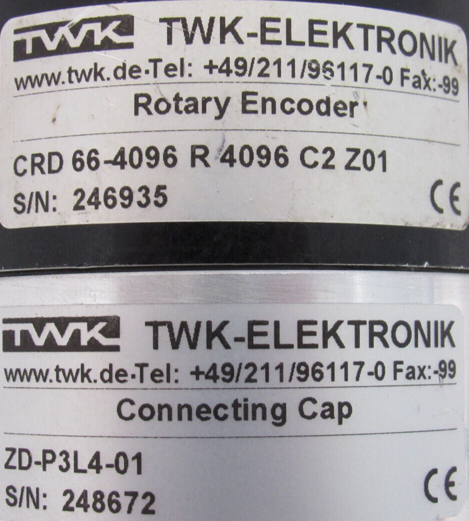 USED TWK CRD 66-4096 R 4096 C2 Z01 ENCODER 664096R4096C2Z01 ZD-P3L4-01 ...