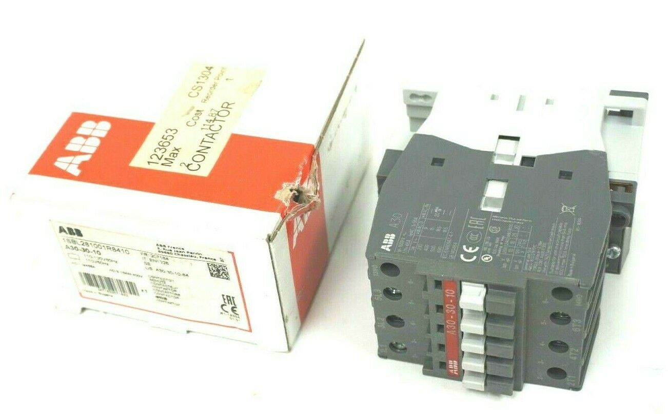 NEW ABB 1SBL281001R8410 A30-30-10 CONTACTOR A303010 - SB Industrial ...