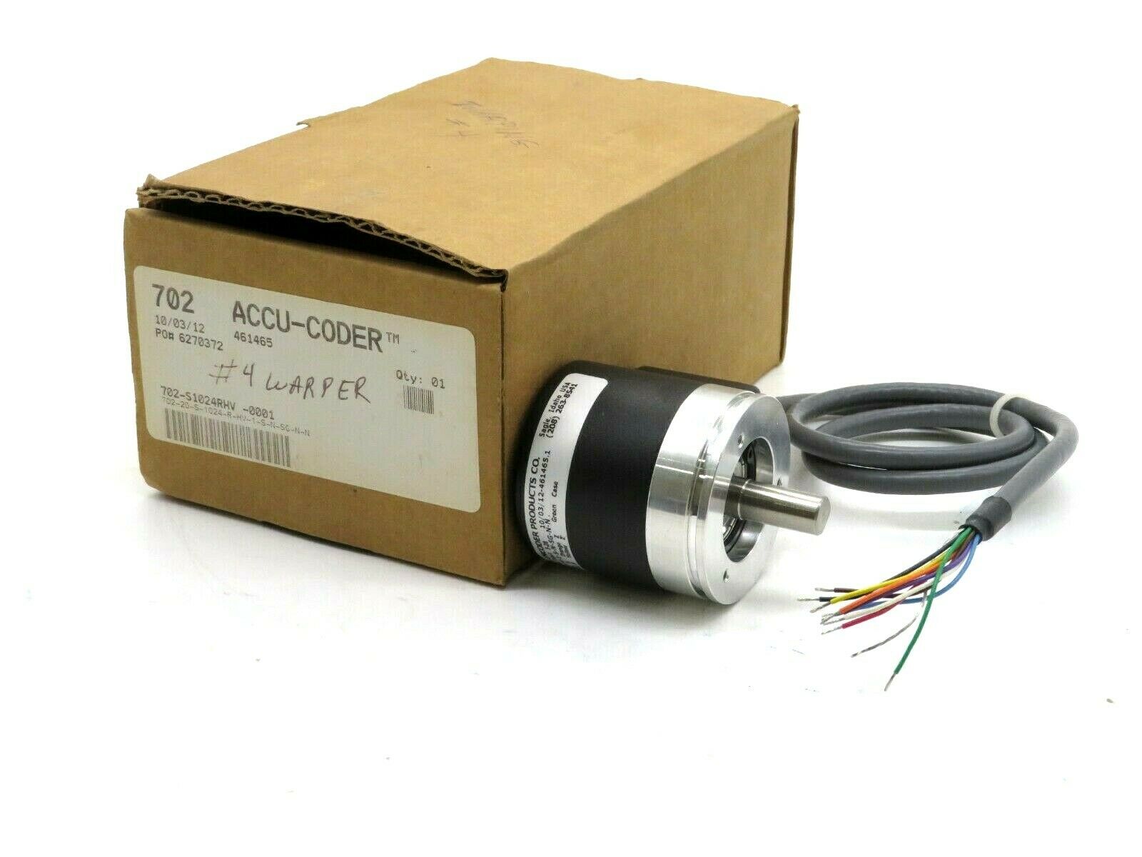 NEW ACCU-CODER 702-20-S-1024-R-HV-1-S-N-SG-N-N ENCODER ...