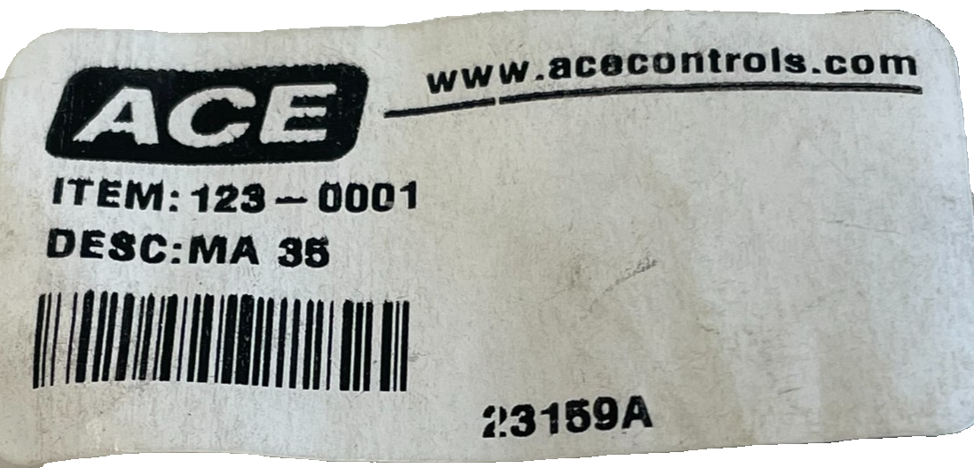 NEW ACE CONTROLS 123-0001 MINI SHOCK ABSORBER MA 35 1230001 - SB ...