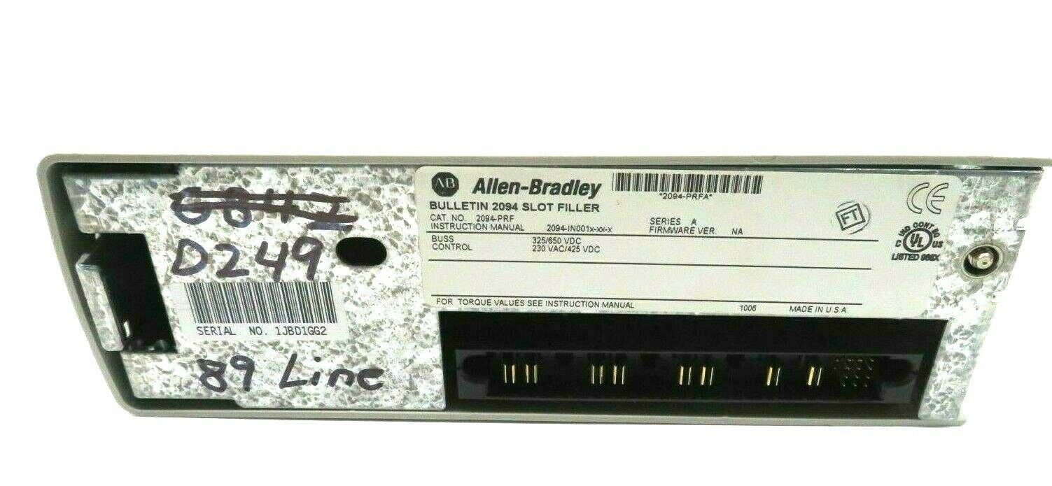 NEW ALLEN BRADLEY 2094-PRF FILLER MODULE 2094PRF - SB Industrial Supply ...