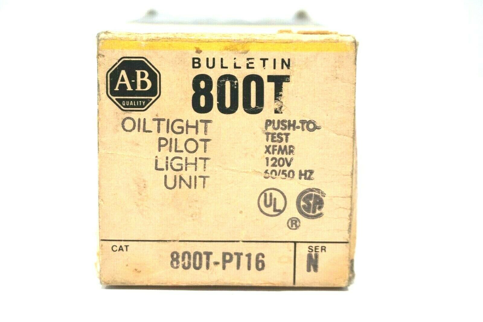 NEW ALLEN BRADLEY 800T-PT16 PILOT LIGHT SER.N 800TPT16 - SB Industrial ...