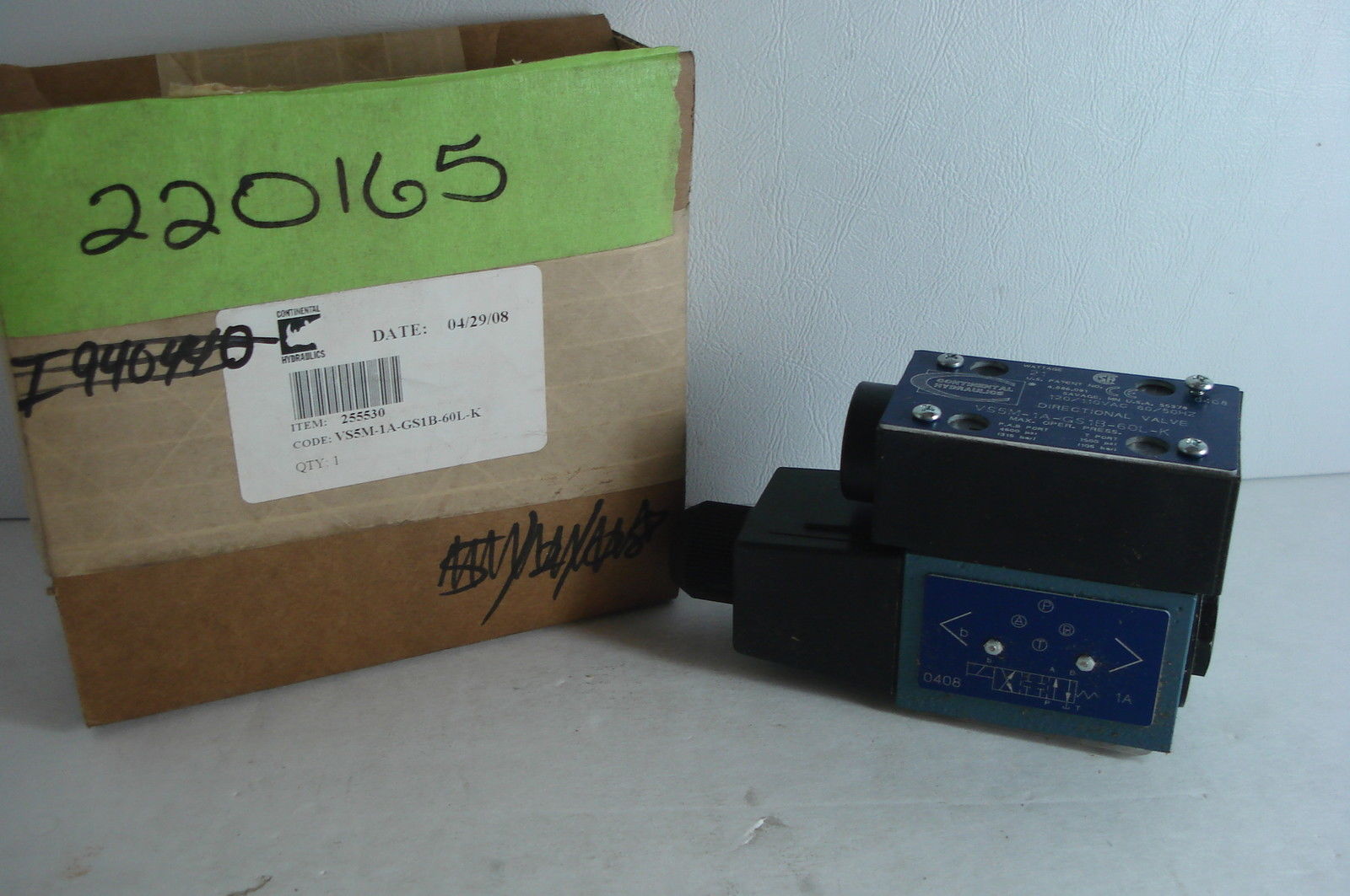 NEW CONTINENTAL HYDRAULICS VS5M-1A-GS1B-60L-K VALVE - SB Industrial ...