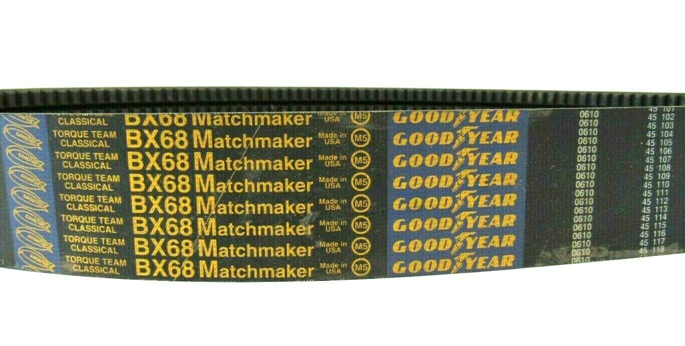 NEW GOODYEAR BX68 COGGED BELT - SB Industrial Supply, Inc.