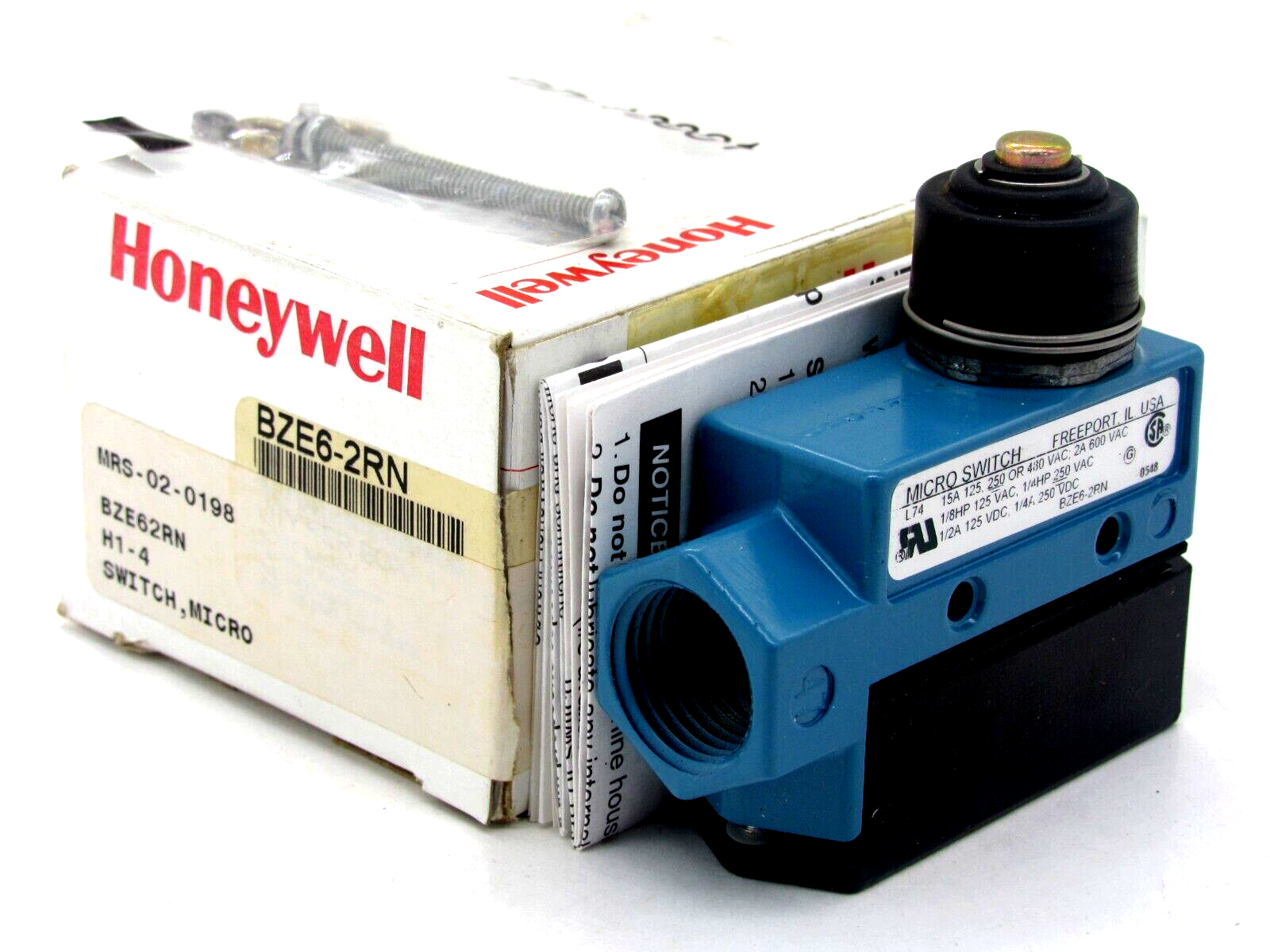 NEW HONEYWELL BZE6-2RN MICRO SWITCH BZE62RN - SB Industrial Supply, Inc.
