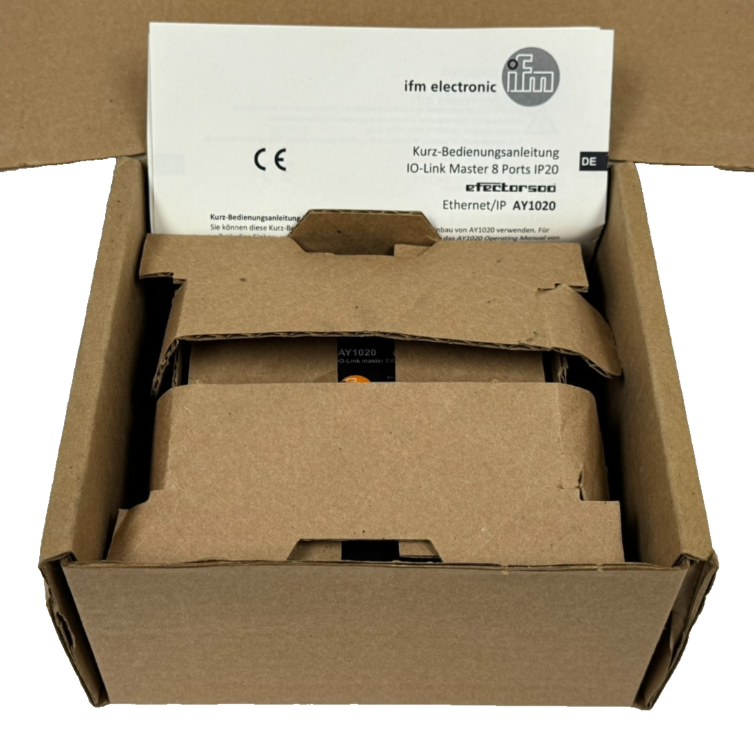 NEW IFM AY1020 IO-LINK MASTER ETHERNET/IP 8 PORT IP 20 MODULE - SB ...